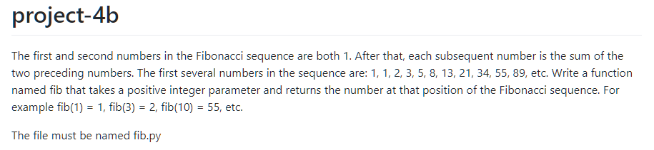 (Solved) : Project 4b First Second Numbers Fibonacci Sequence 1 Subsequent Number Sum Two ...