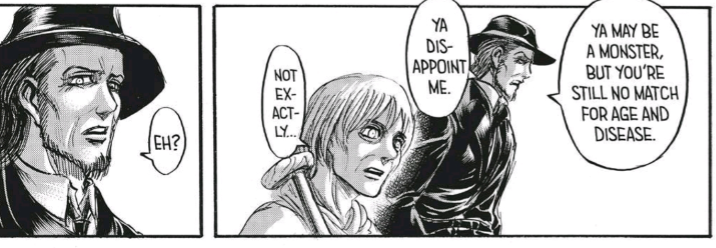 [MANGA SPOILERS] Old man is snoring : r/ShingekiNoKyojin