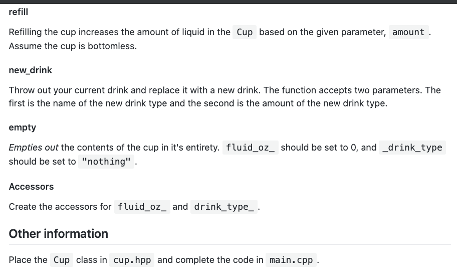 Solved cup.hpp Initial commit 5 days ago 5 days ago main.cpp | Chegg.com