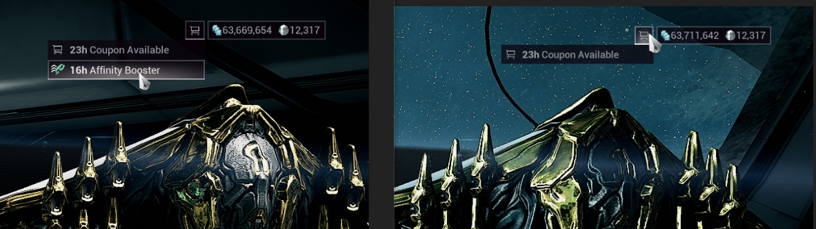 Missing Affinity Booster - General - Warframe Forums
