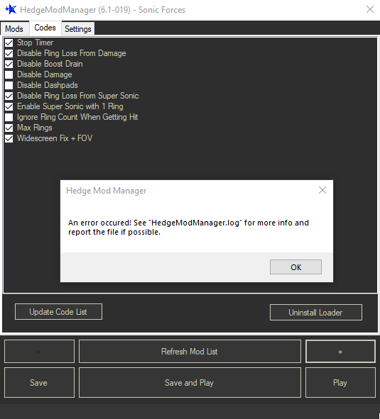 HedgeModManager | Sonic Generations Modding Tools