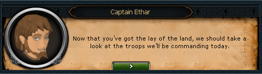 Conquest tutorial dialogue box has old type design : r/runescape
