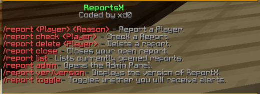 Script - ReportX [1.8] - The Free and Simple Reporting Solution | skUnity Forums