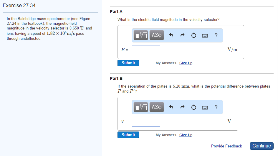 Solved In the Bainbridge mass spectrometer (see Figure 27.24 | Chegg.com