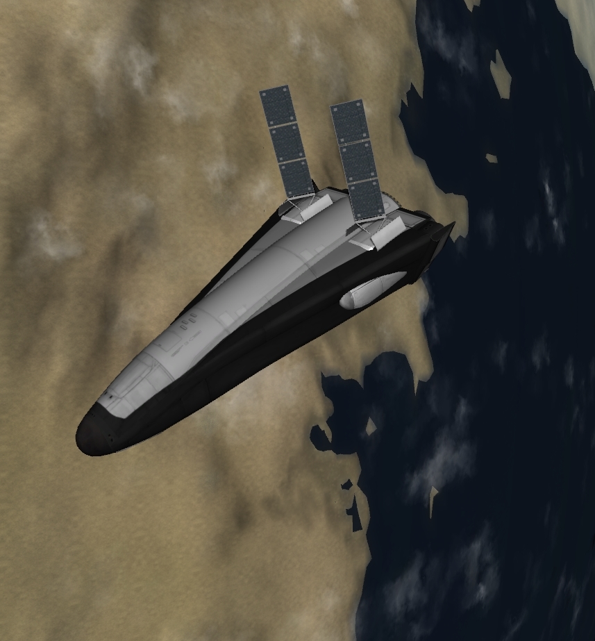 KRELV's (Kerbal Re-Entry and Launch Vehicle) test flight. It's ...