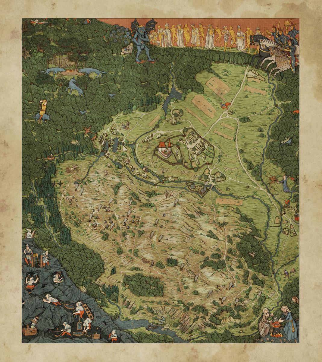 Kingdom Come: Deliverance (full high res version in comments) : r/MapPorn