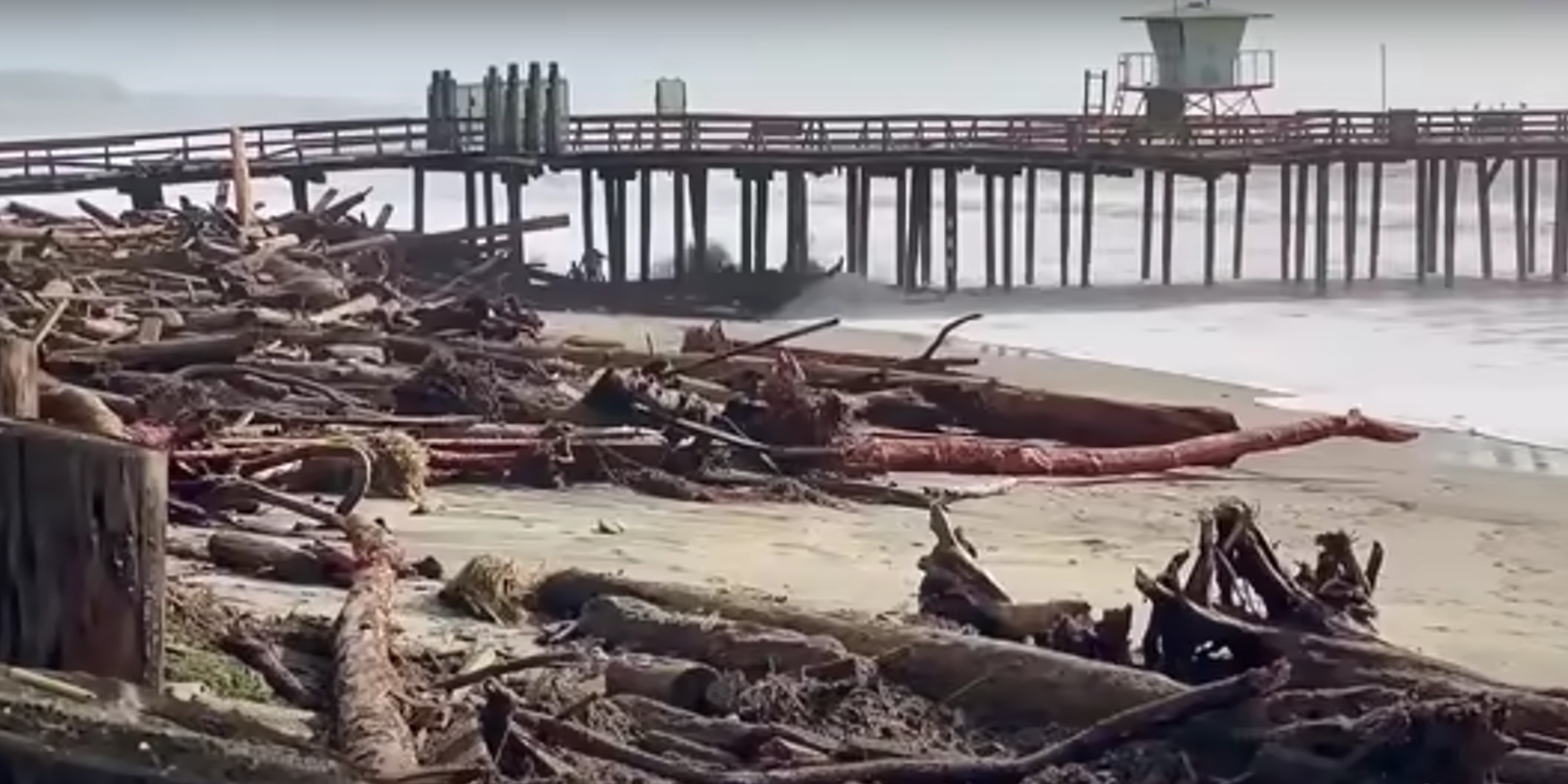 AMERICA Stands With TRUMP : California Hurricane Surge! Santa Cruz c...