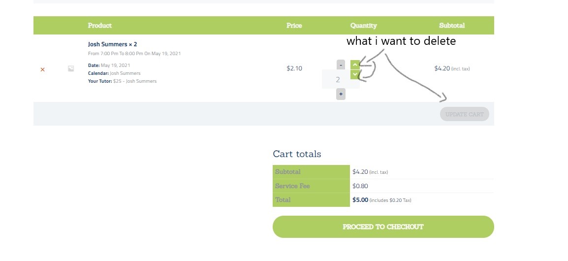 how-do-i-delete-the-quantity-buttons-and-the-update-cart-button-from
