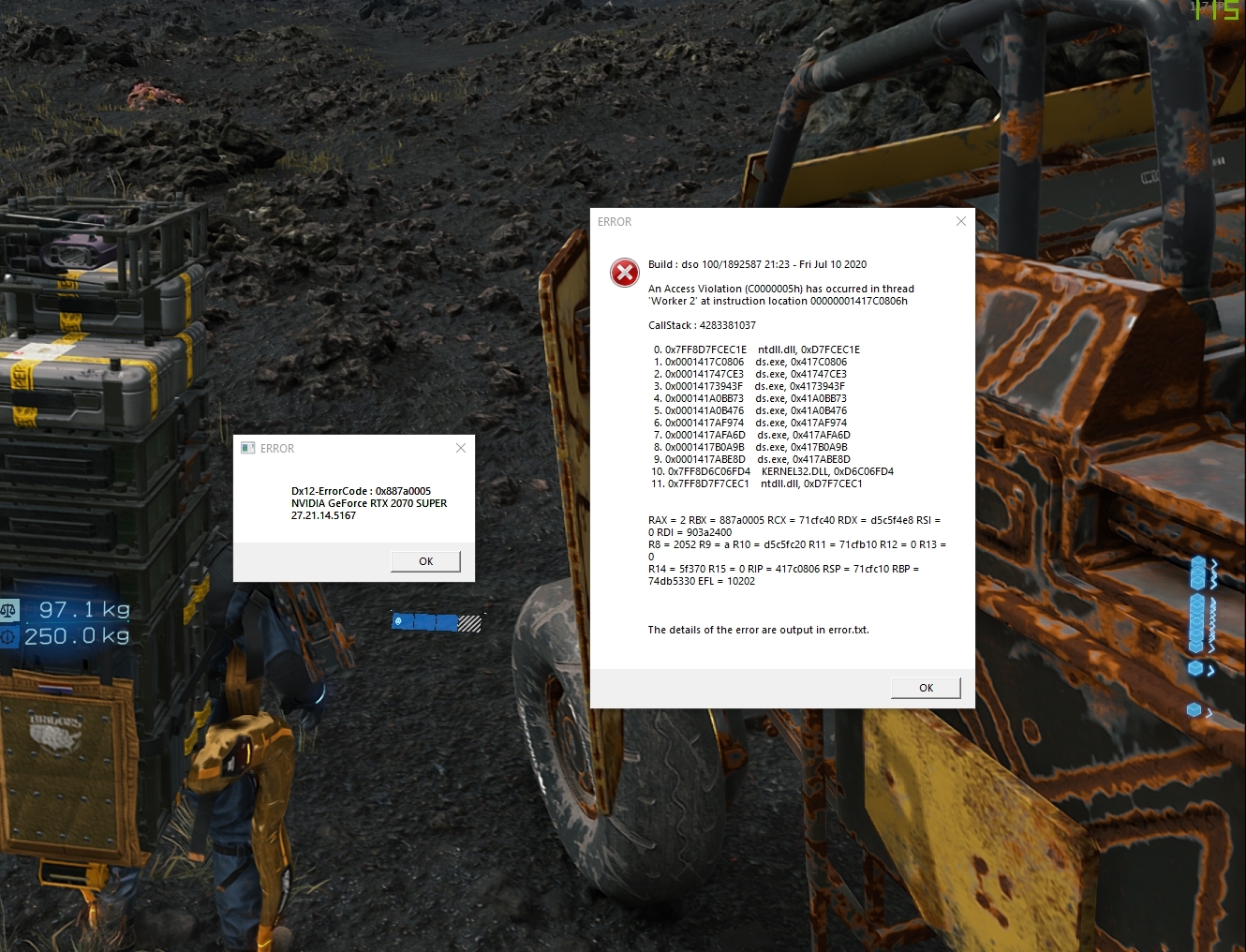 Nvdia Dx12 Error! So this is happening every 1 hour after upgrading ...