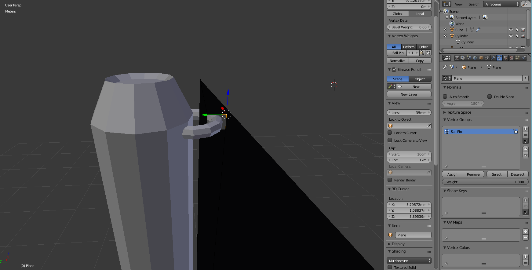 Modeling How To Add Some Vertices From Another Object To The Vertex Object Of One Object