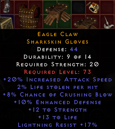 Cb Str Dex Gloves - Topic - d2jsp