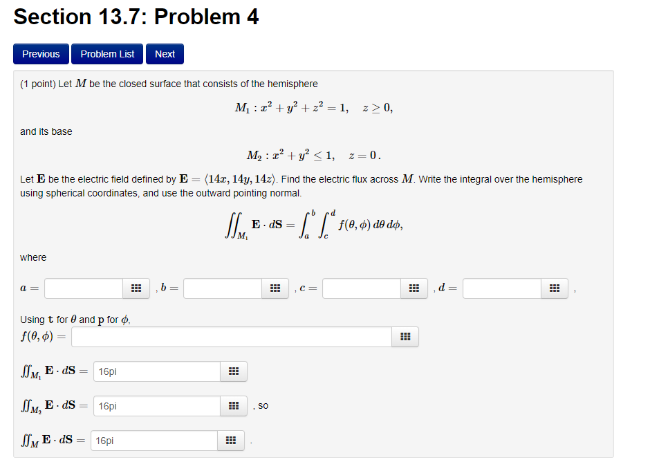 Solved Section 13.7: Problem Previous Problem List Next 1 | Chegg.com