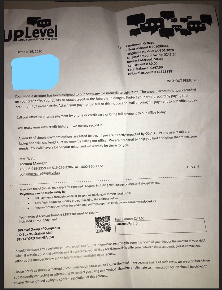 Collections Agency scam? : r/PersonalFinanceCanada