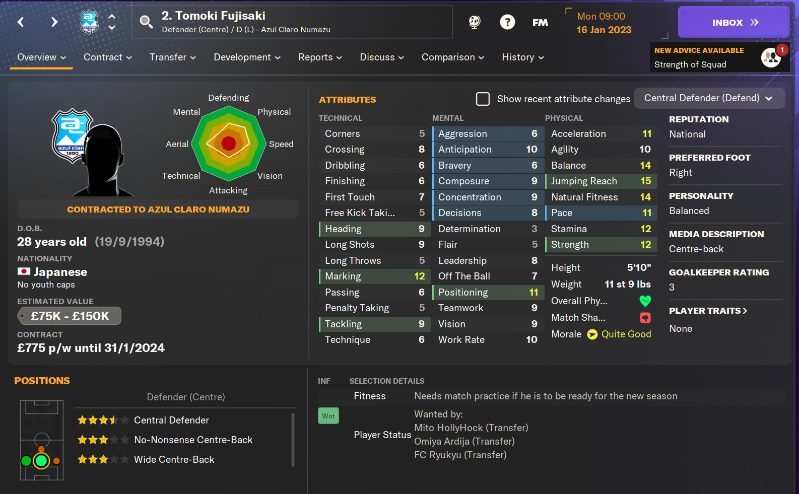 [FM24 Beta] Big in Asia - Chapter 1.5: Back to Azul Claro - FM Career ...