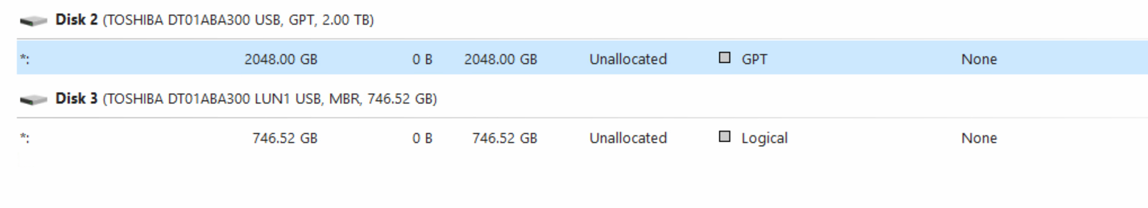 3TB HD wordt gezien als 2tb en 700gb partitie, hoe een maken - Windows ...