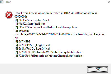 Crashing on start up | Chucklefish Forums