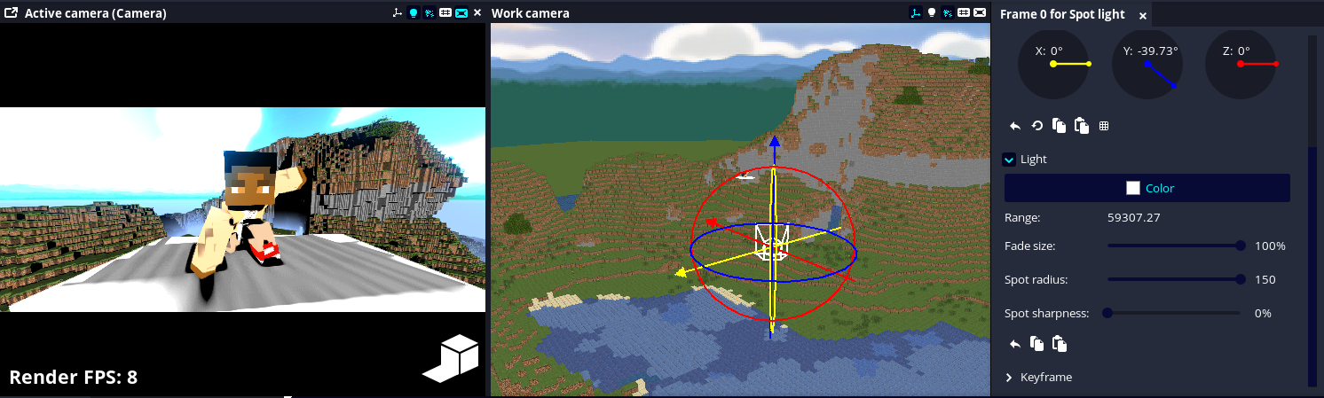Pre-Release 3 Spotlight Range Bug. - Issues and bugs - Mine-imator forums