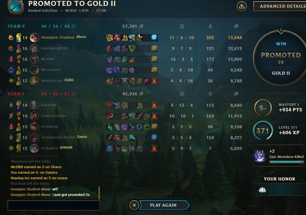 Just got promoted 2x!? : r/leagueoflegends