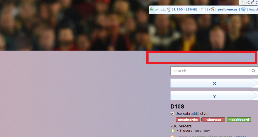 [/r/D10S] How can I move the RES log-in bar? : r/csshelp