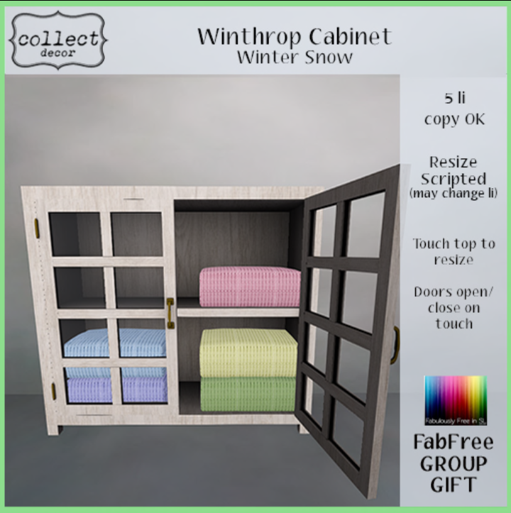 Today’s FabFree Group Gift Updates! | FabFree - Fabulously Free in SL