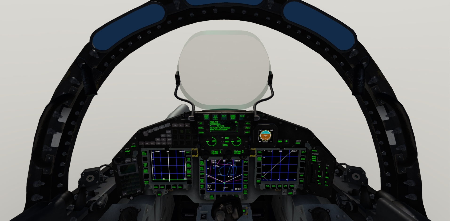 Fighter Jet Cockpit Hud