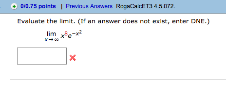 Solved Evaluate the limit. (If an answer does not exist, | Chegg.com