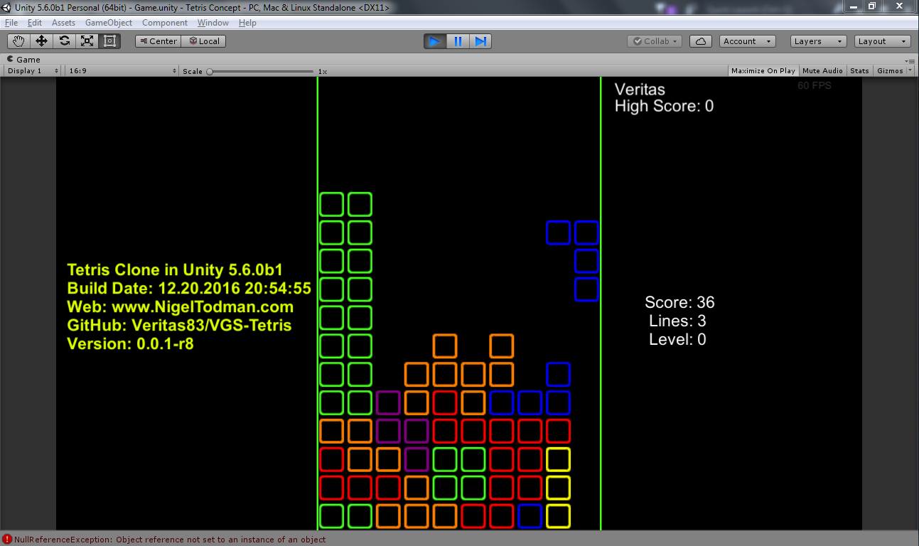 GitHub - VTSTech/VGS-Tetris: Simple 2D Tetris Game in Unity