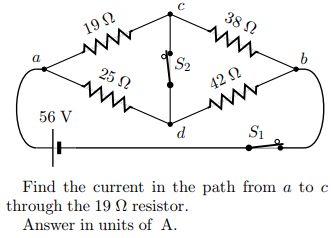 Solved In the figure below consider the case where switch S1 | Chegg.com