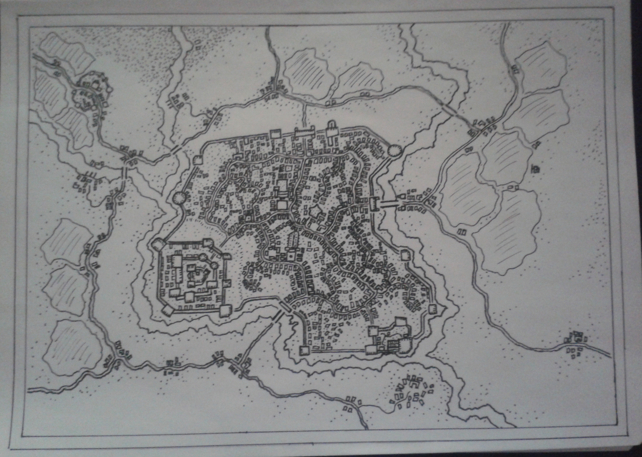 Pen and Paper map of an unnamed city (Phone quality). : r/worldbuilding