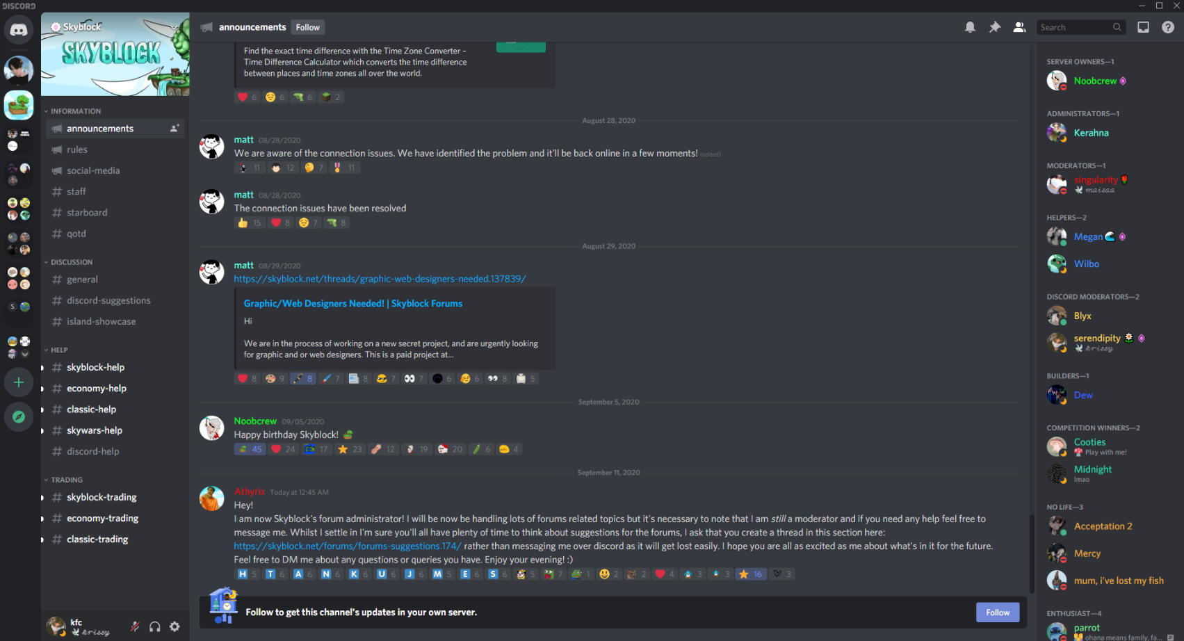 Discord - Beginner's Skyblock Discord Guide | Skyblock Official Site