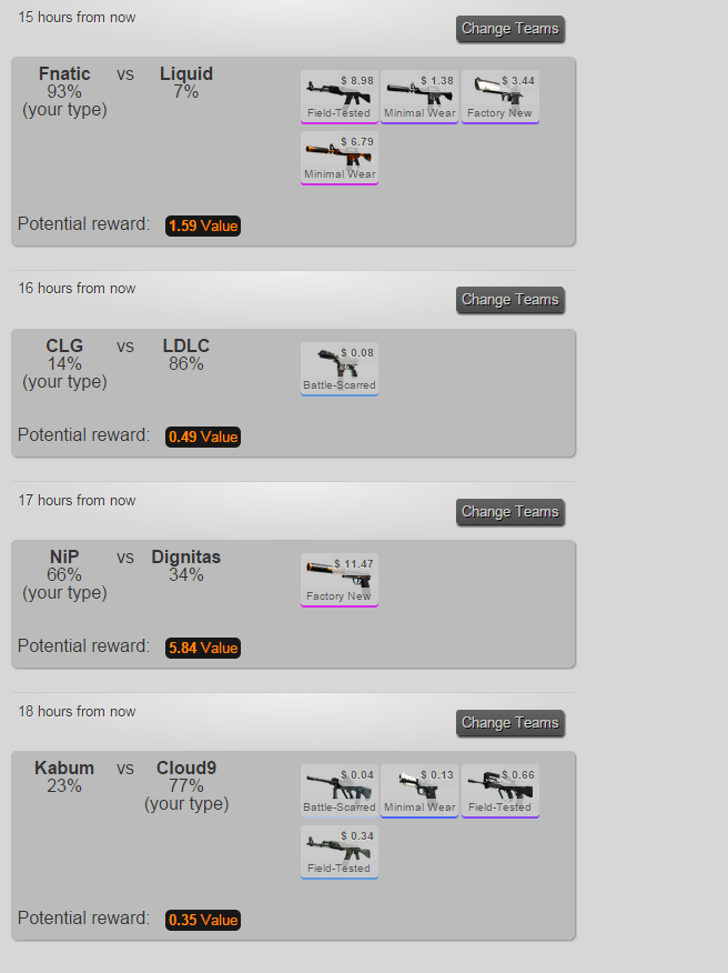 RIP Skins /w MLG Tournament : r/csgolounge