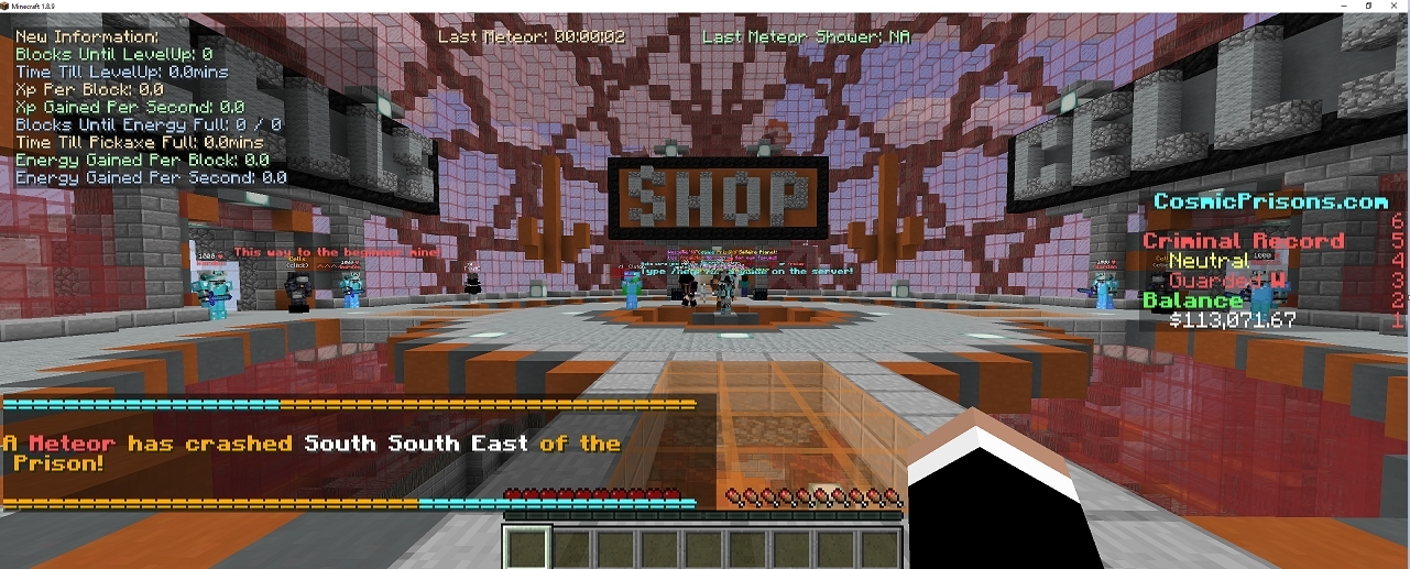 Cosmic Prisons Mining Information Mod - Minecraft Mods - CurseForge