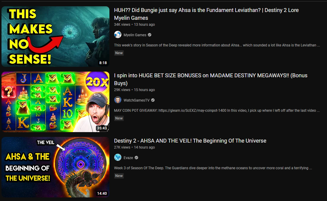 Destiny needs a better name, finding his youtube videos is a pain with ...