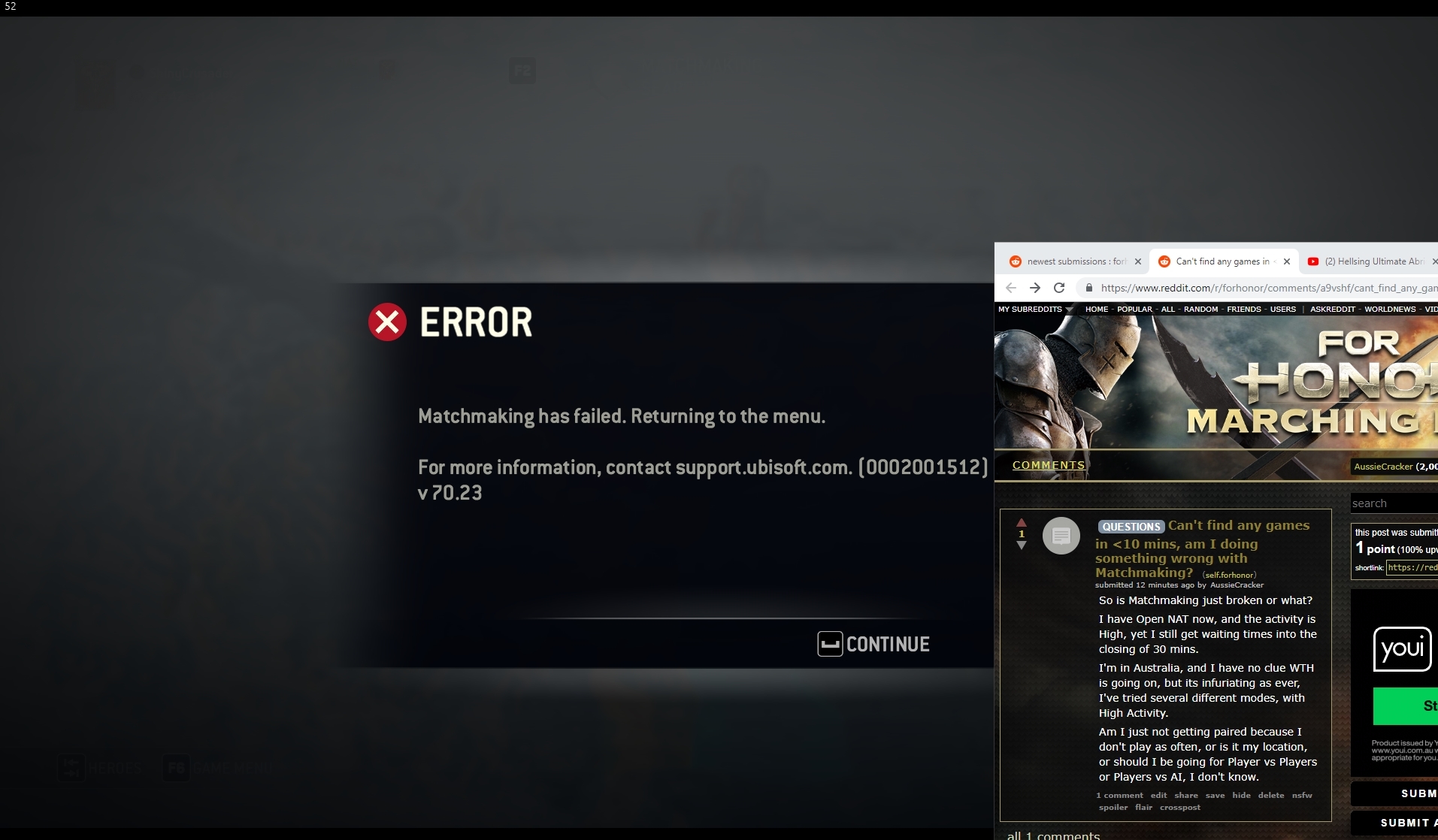 Can't find any games in