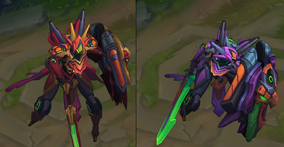 Oh wow, i wonder what those colors for this League of Legends Mecha ...