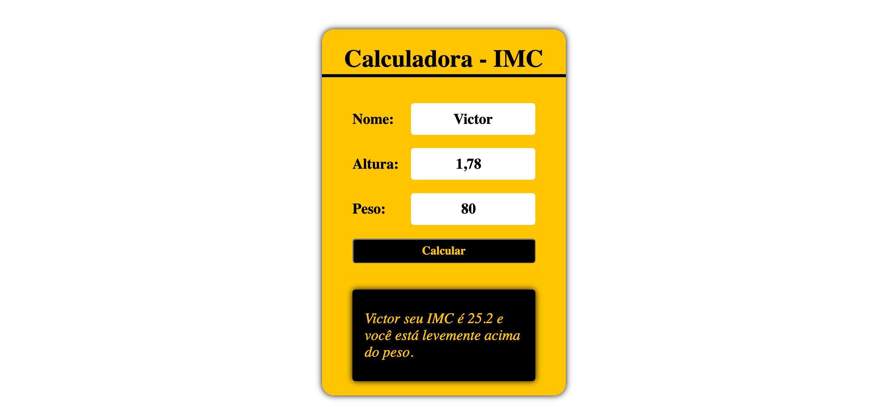 GitHub - victorhaubert/calculadora-de-imc