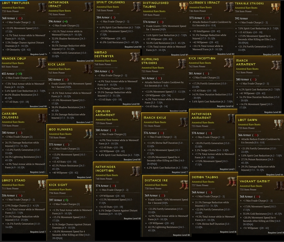 Druid Boots Shop - Topic - d2jsp