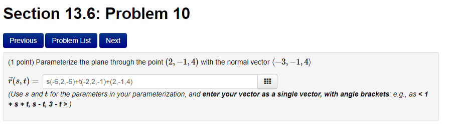 Solved Section 13.6: Problem 10 Previous Problem L st Next | Chegg.com