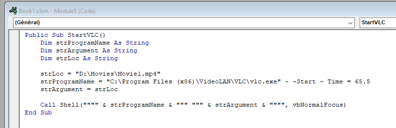 How can I launch a video on VLC with VBA? : r/excel