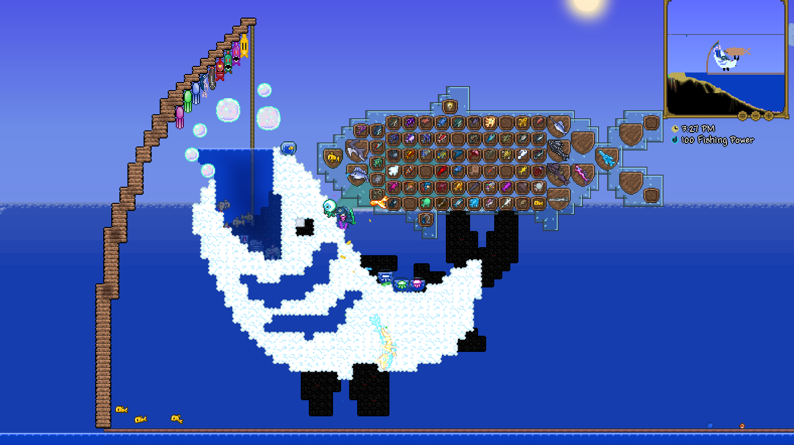 maximum fish : Terraria