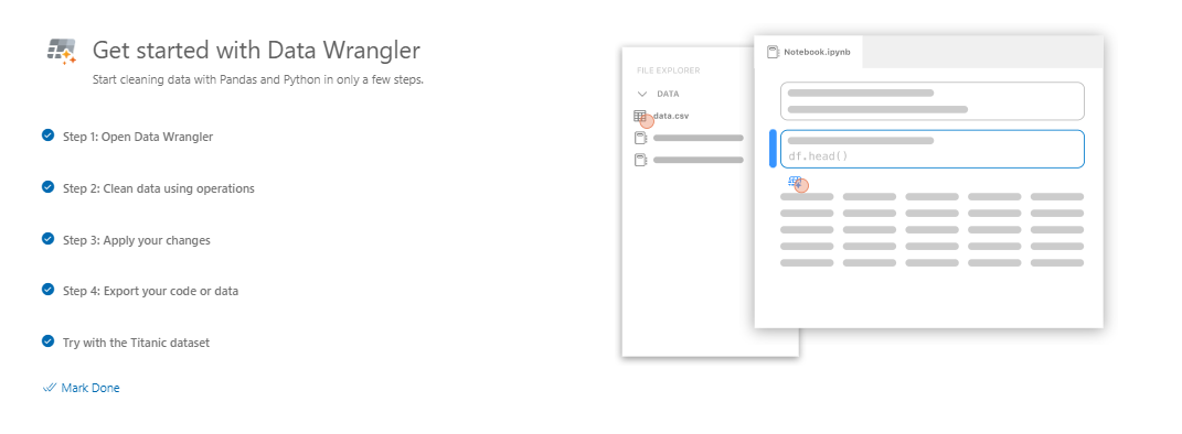 Data Wrangler for VSCode を試してみる #pandas - Qiita