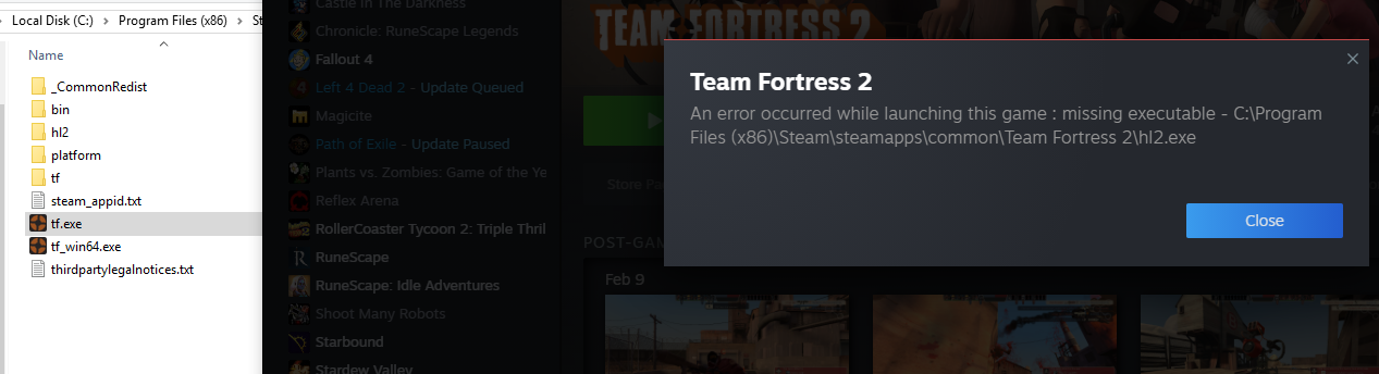 Why is my TF2 trying to launch an old version of the game? Verify game files doesn't solve issue ...