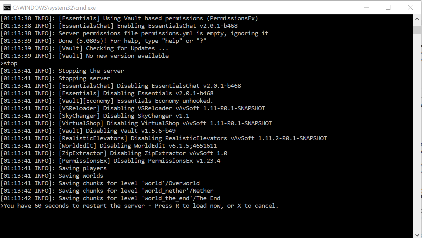 Resource - Easy Restart Script for Windows | SpigotMC - High Performance Minecraft Community