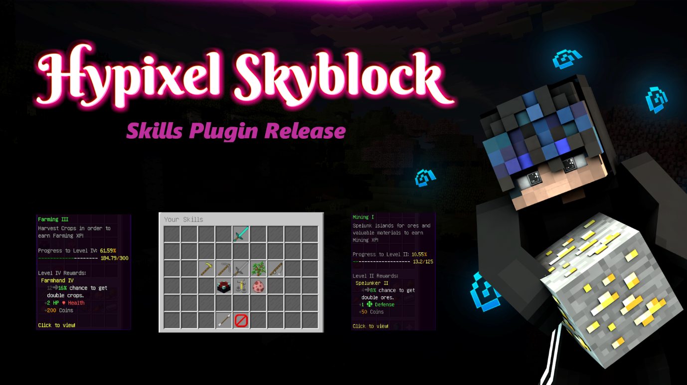 ⚜️ Hypixel SB Skills ⚜️ Advanced Leveling, Custom Abilities, Unique ...