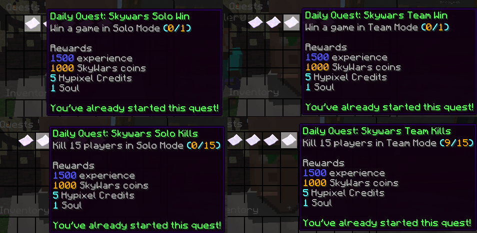 [Guide] Hypixel Levels, XP & Coin Multipliers - Questing for Dummies ...