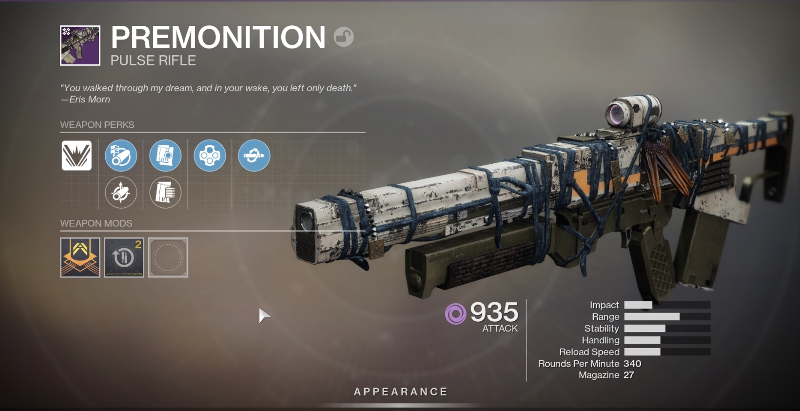 Premonition Pulse Rifle dropping from Lectern as well as the new ...