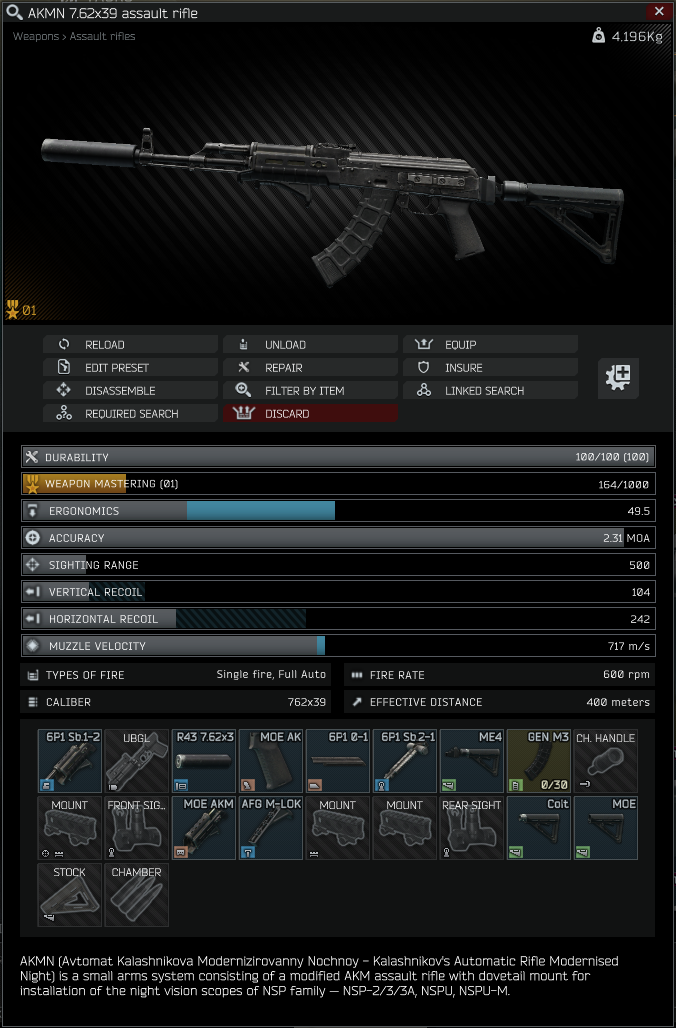 Gunsmith Part 14 : r/EscapefromTarkov