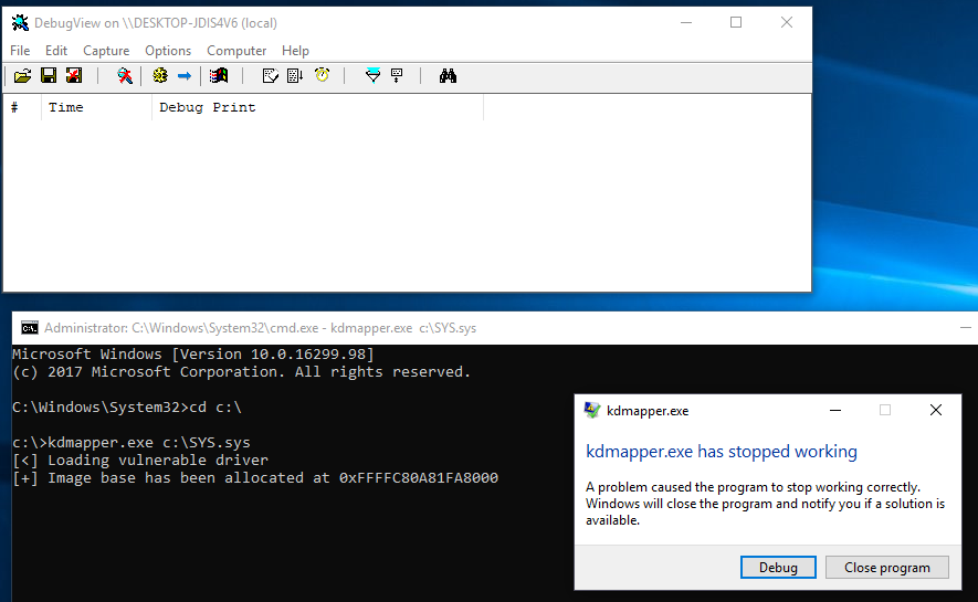 [Release] kdmapper - manual map your driver using a vulnerable driver by Intel - Page 15