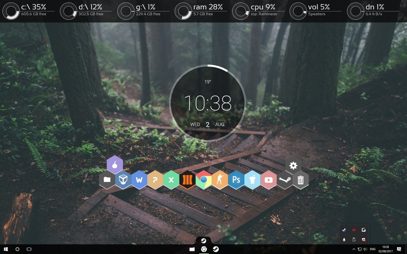 How do i find the middle of my screen? It just seems that something is ...