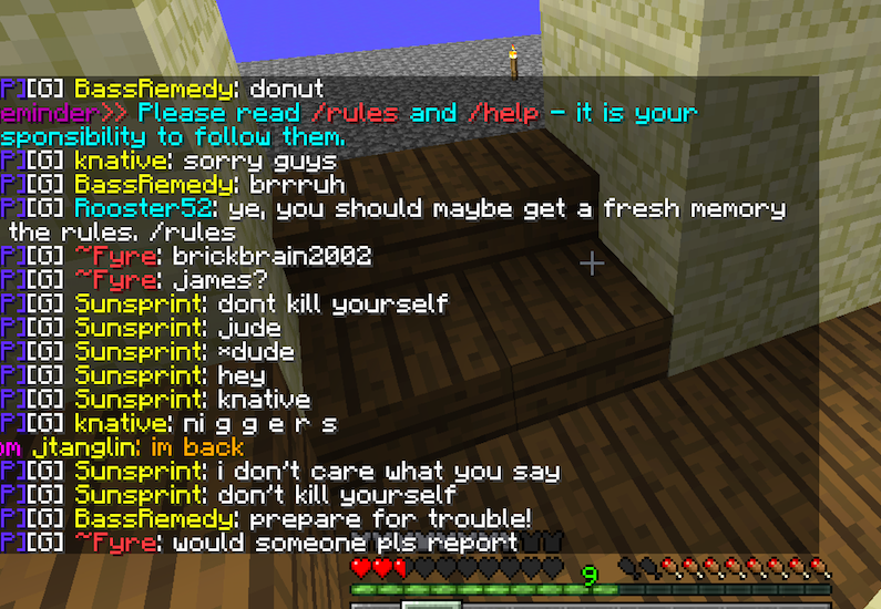 knative highly inappropriate chat | Forum | SB Minecraft Server & Mods